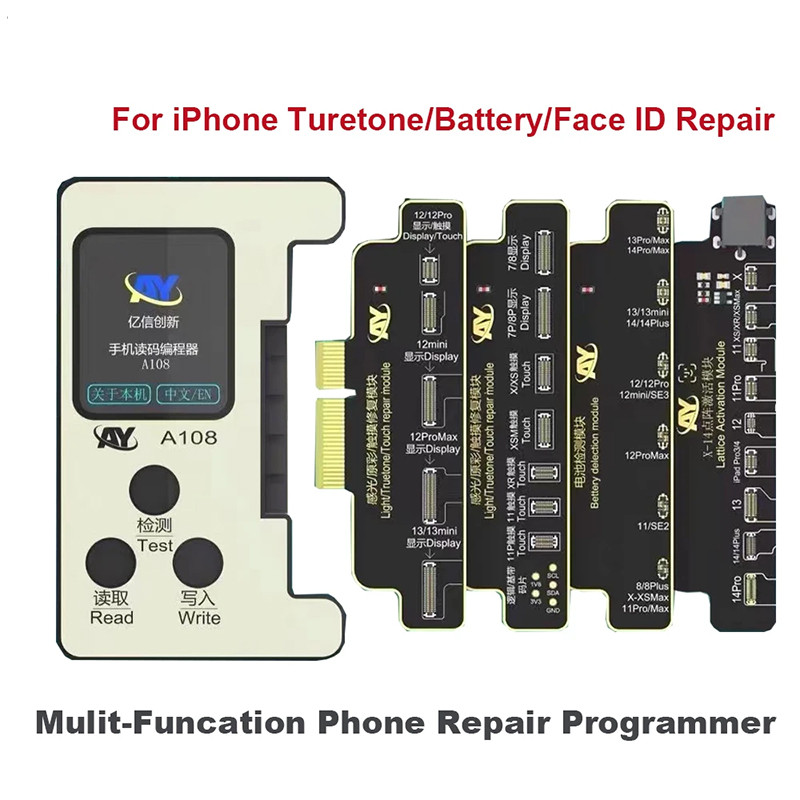 AY A108 Multi-function Dot Matrix Battery Repair Programmer with 4 boardsNew