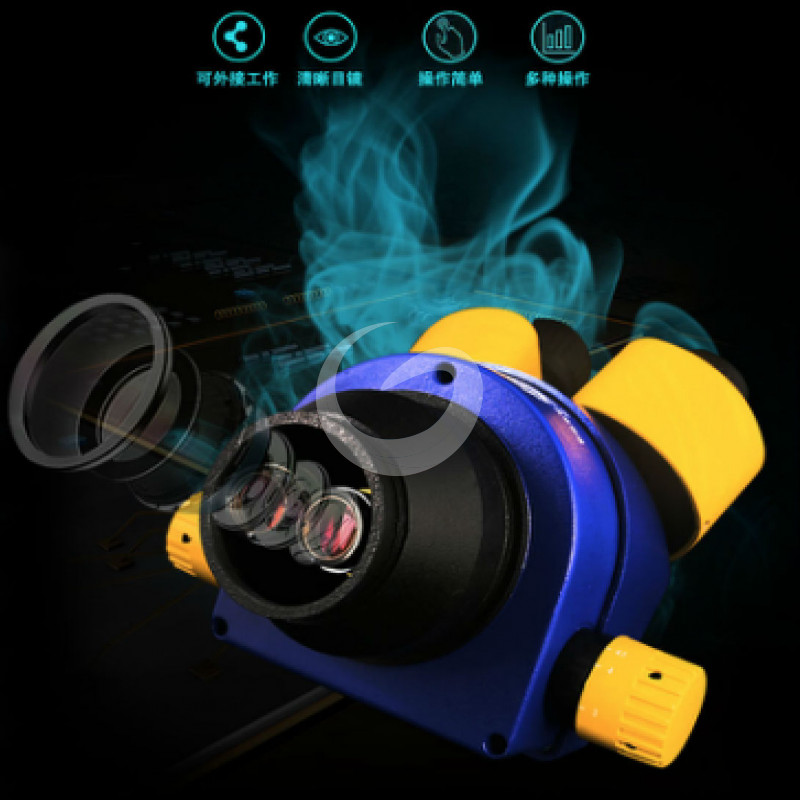 MC75T-B3 Trinocular Stereo Mechanic Microscope 7X-45X or 14X-180X ...