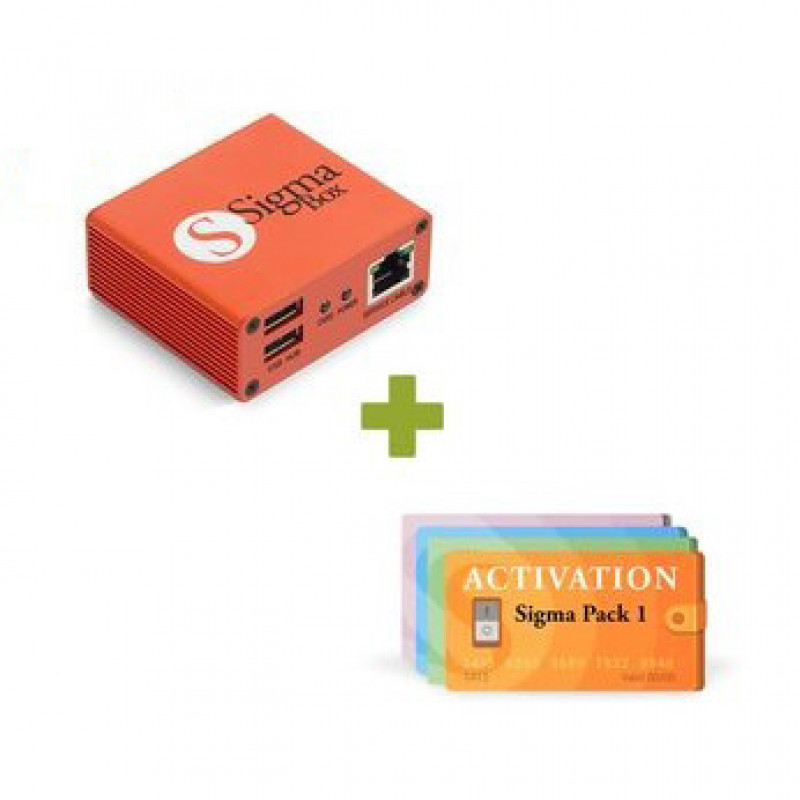 Sigma Box with Cable Set ( 9pcs.) + Sigma Pack 1, 2, 3, 4 ActivationNew