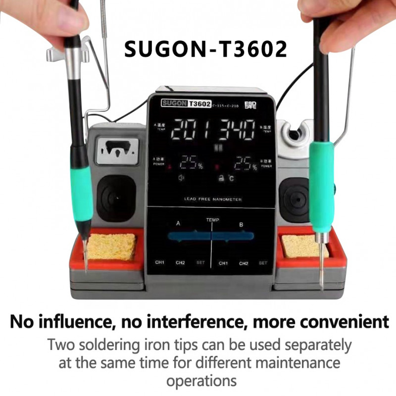SUGON T3602 2in1 Soldering Iron Station with Original JBC 115 210 ...